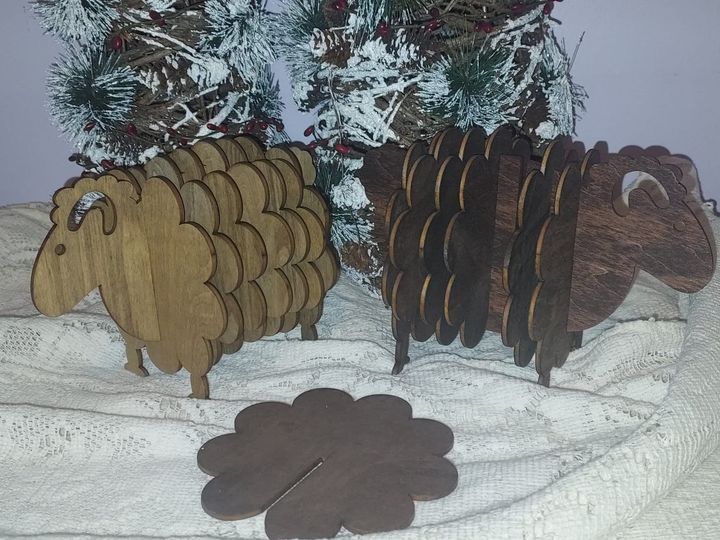 Sheep Coasters – The Purple Groundhog